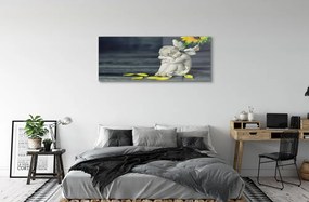 akrylový obraz Spací anděla slunečnice 120x60 cm