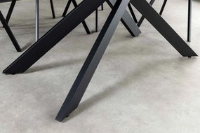 Roztahovací keramický stůl Halia 160-200 cm mramor antracit