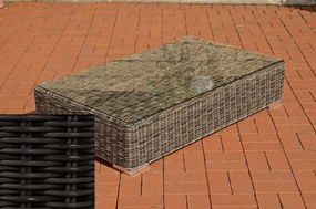Lounge stolek Ariano 100 x 50 – černá