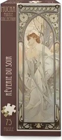 DINO Puzzle Alfons Mucha – Snění večera / Panoramatické / 75 dílků / 2