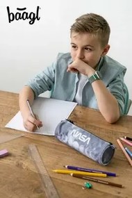 BAAGL Studentské pouzdro Nasa Grey / 22.5×7x7 cm