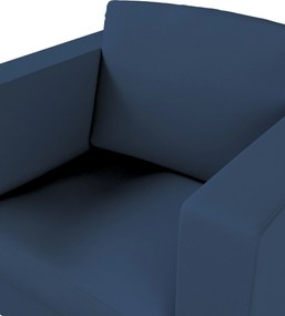 Potah na křesko IKEA Karlanda, krátký barva tmavě modrá