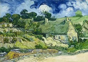 ENJOY Puzzle Vincent Van Gogh: Doškové chalupy v Cordeville / 1000 díl