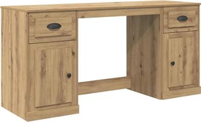 Stůl s kabinetem Artisanový dub Kompozitní dřevo 3402678