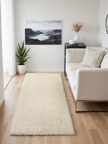 ELLE Decoration, Běhoun Majoli 106238 White z kolekce Elle, 80x200, bílá, chodba / předsíň