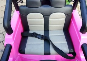 LEAN CARS Elektrické autíčko Jeep S2388 růžové 4x45W