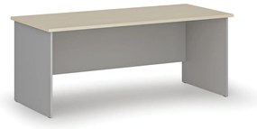 Kancelářský psací stůl PRIMO GRAY, 180x80 cm, šedá/bříza