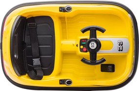 LEAN CARS Bateriové vozidlo GTS1166 LED světla dálkové ovládání žluté