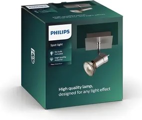 Philips Titan 1x50W hliník / Bodové svítidlo / GU10 / IP20