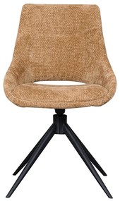 LABEL51 Otočná jídelní židle MARLOW koňak