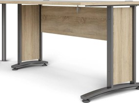 FALCO Rohový psací stůl Office 80400/72 dub sonoma/silver grey