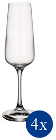 Sada 4 vysokých sklenic na šampaňské z kolekce OVID
