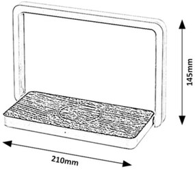 Rabalux 76005 - LED Stolní lampa s bezdrátovou nabíječkou BULDUS LED/4W/5V
