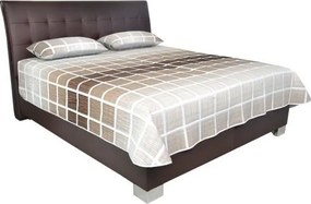 Falco Čalouněná postel Sára 180x200, s úložným prostorem, Brown/Duo