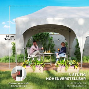 3 x 6 m pop-up pavilon s bočními stěnami, 6 pytlů s pískem, výškově nastavitelná střecha, stan pro zahradní párty s přepravní taškou