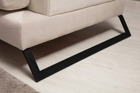 Designová rohová sedačka Heimana 308 cm ecru - levá