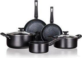 Sada nádobí s nepřilnavým povrchem BLACK STONE 7 dílů