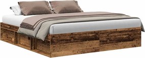 Rám postele bez matrace Staré dřevo 180x200cm Technické dřevo 3328861