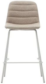 Béžová čalouněná barová židle Kave Home Zunilda 65 cm
