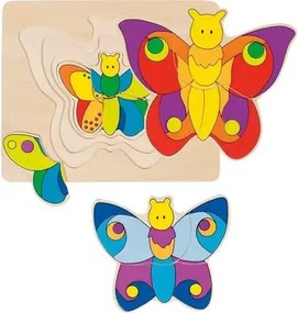GOKI Vícevrstvé puzzle Motýl / od 2 let