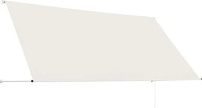 Zatahovací markýza krémová 300 x 150 cm 143767