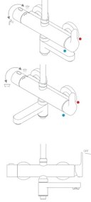 Ravak X07P642 - Sprchová sada s baterií lesklý chrom