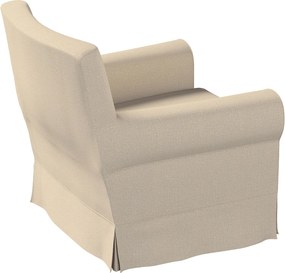 Potah na křeslo IKEA Ektorp Jennylund barva béžová látka pletený vzor
