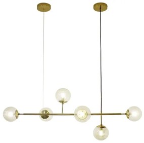 Designový lustr Helios 6 zlaté
