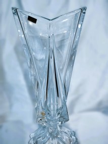 Crystalite Bohemia skleněná váza Origami s nohou 41 cm