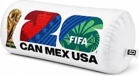 polštář, dekorativní, tvar obdélník, motiv WORLD CUP 2026, 24x55x10 cm, polyester/akryl/látka, tématika MS 2026, Dekorino PD20260003