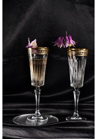 BOHEMIA PRESTIGE DORATO SKLENICE NA ŠAMPAŇSKÉ 210ML SADA 6 KS