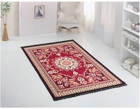 Tkaný koberec Kelim K817 160x250cm, červeno-vínový