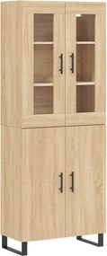 Skříň highboard dub sonoma 69,5 x 34 x 180 cm kompozitní dřevo 3198236