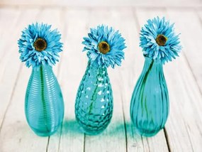 Tři modré květiny - 30 x 40 cm