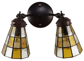 Nástěnná lampa Tiffany Anki – 30x23x23 cm