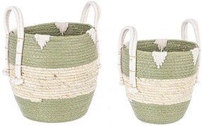 BIZZOTTO set 2 zelených odkládacích košů THELMA S 0411293