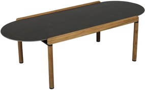 Antracitový keramický zahradní konferenční stolek No.107 Mindo 126 x 53 cm