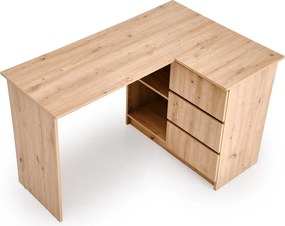 Rohový psací stůl Bega dub artisan