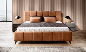 Luxusní postel Noemi 160x200+matrace Magic cool, hnědá Element