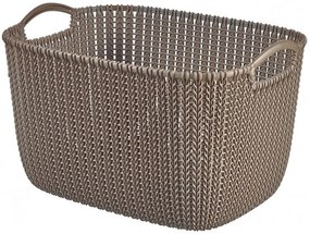 CURVER KNIT L 19L Košík 40 x 30 x 23 cm hnědý 03670-X59