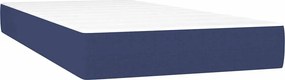 Box spring postel s matrací modrá 80x200 cm textil 3128643