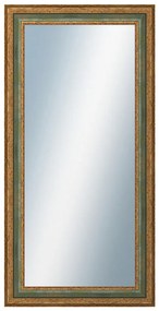 DANTIK - Zarámované zrcadlo - rozměr s rámem cca 50x100 cm z lišty HRAD zelená (3005)