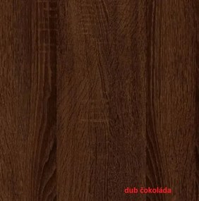 Šatní skříň GRANDE 254 Maridex 254/244/62 Barva: dub-sonoma-cokolada