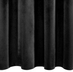 ZATEMŇOVACÍ ZÁVĚS NA PÁSCE AURA 140X270 CM ČERNÁ