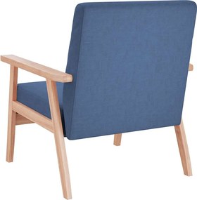 Křeslo modré textil 244654