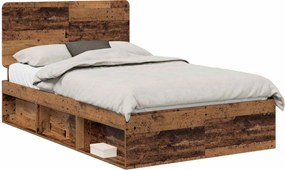 Rám postele Staré dřevo 120 x 200 cm Masivní borové dřevo 3412513