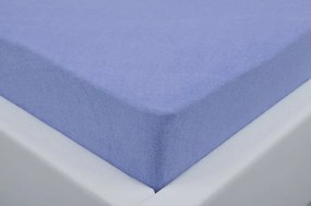 Vesna | Prostěradlo froté Komfort modré 90x200 cm