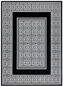 Dywany Łuszczów Kusový koberec Gloss 6776 85 greek black/ivory ROZMĚR: 180x270