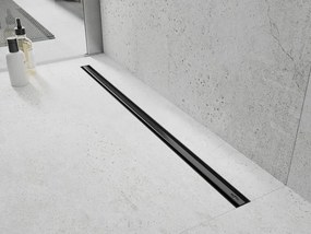 Mexen Flat 360° Slim otočný lineární odtok 90 cm, černý - 1741090