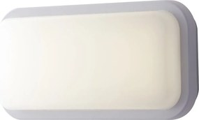 FAN LED-SHELLY-Q-MW BCO Venkovní stropní svítidlo LED SHELLY bílá polykarbonát 20 W 2500 lm 4000 K IP65 se senzorem 29,6x14,6x7,6 cm - FANEUROPE